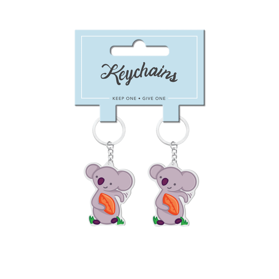 Koala Ruck n roll Acrylic Keychain 2pk – Monda Pins