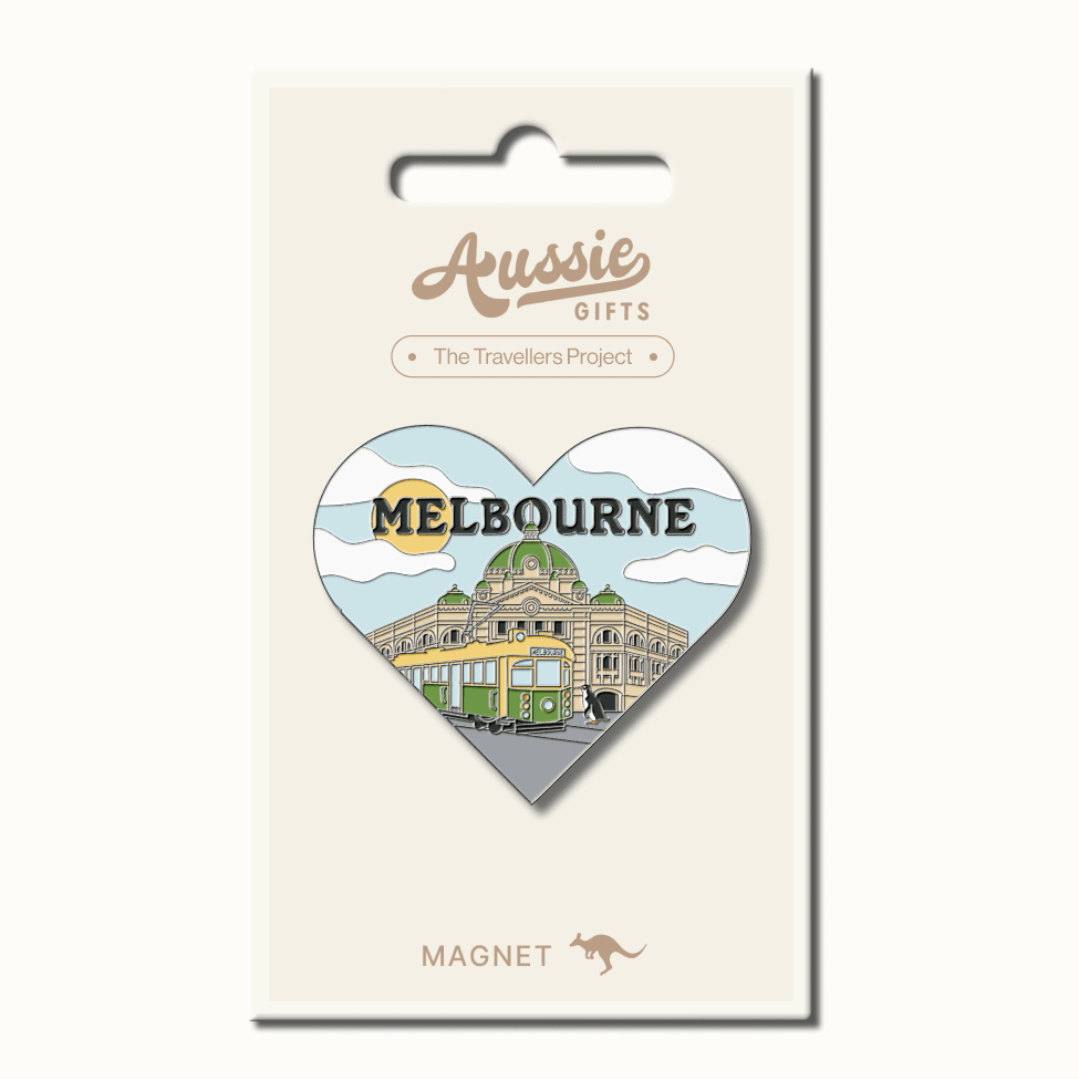 Melbourne Heart skyline Fridge Magnet – Monda Pins
