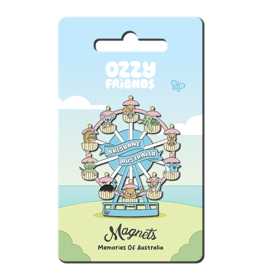 Brisbane Ferris Wheel Fridge Magnet – Monda Pins